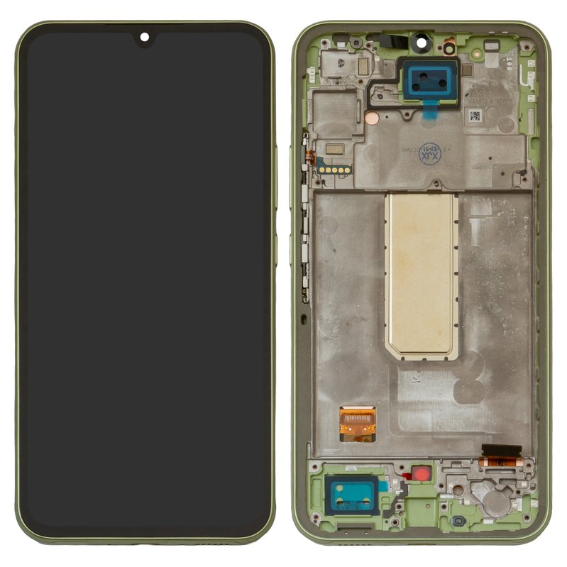 LCD compatible with Samsung A346 Galaxy A34 5G, (green, with frame ...