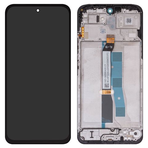 LCD compatible with Xiaomi Poco M7 4G, Redmi 15 4G, (black, with frame ...